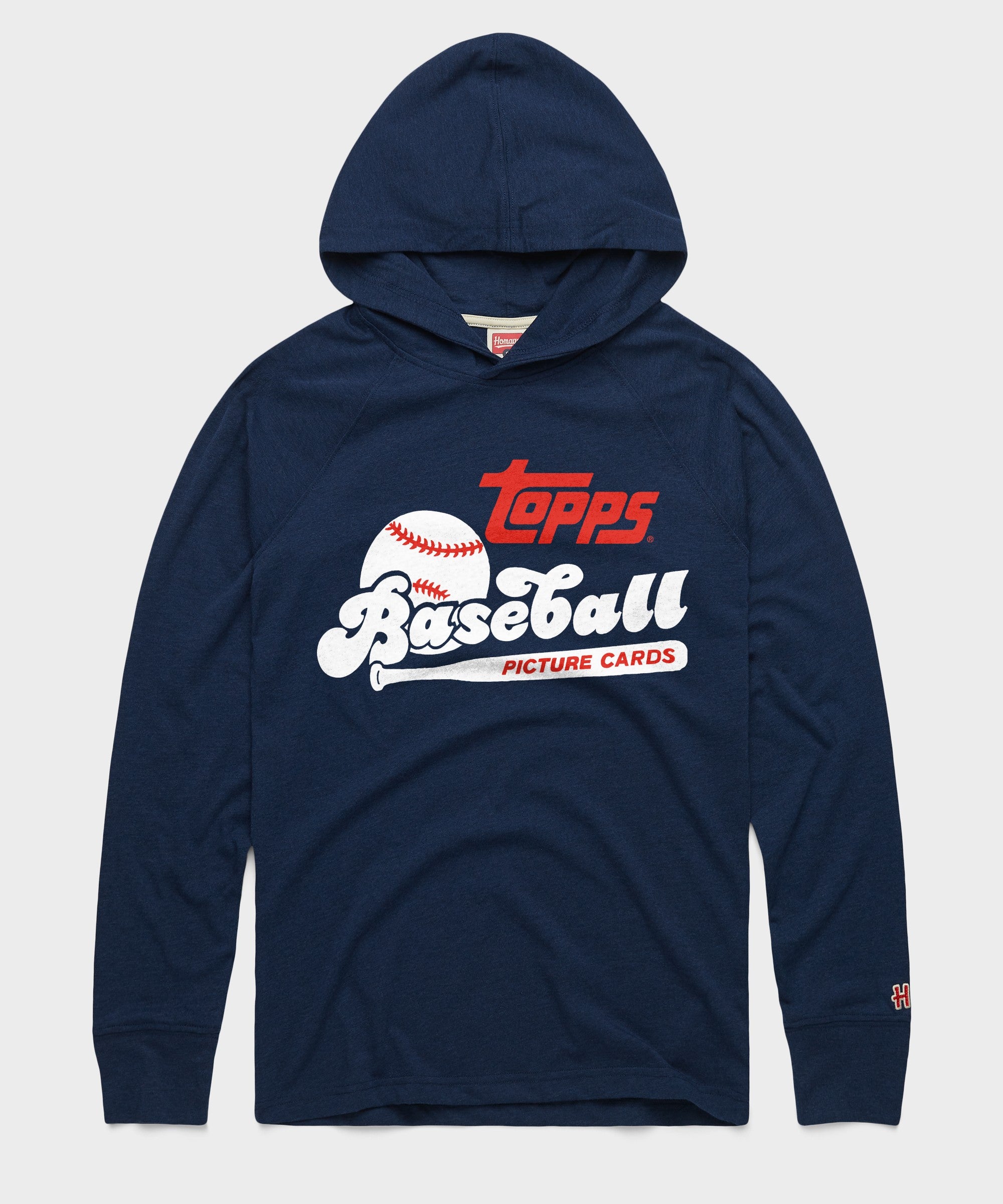 Topps Baseball Picture Cards Retro Lightweight Hoodie | Retro Topps ...