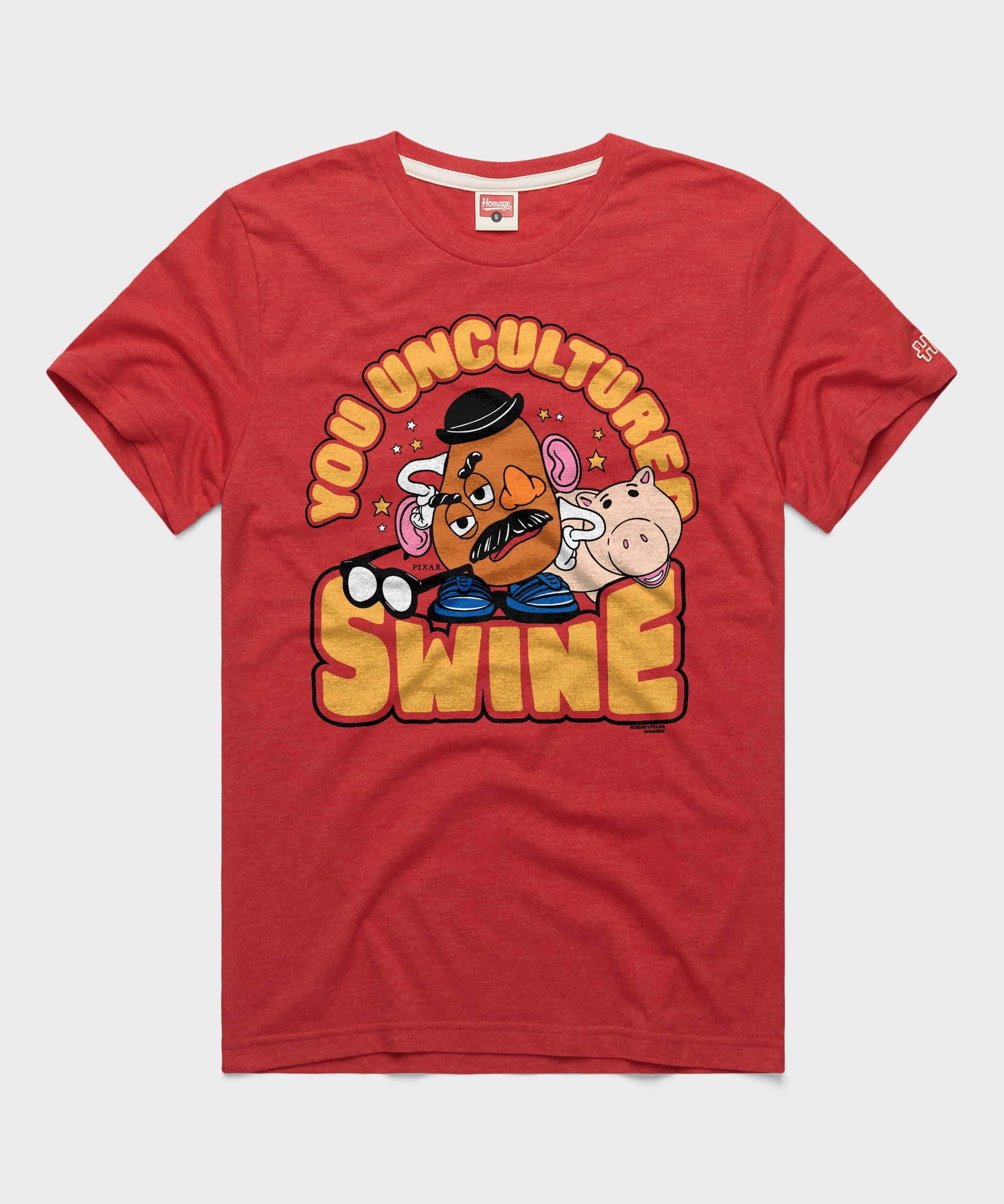 Toy Story Mr. Potato Head You Uncultured Swine | Retro Movie T-Shirt ...