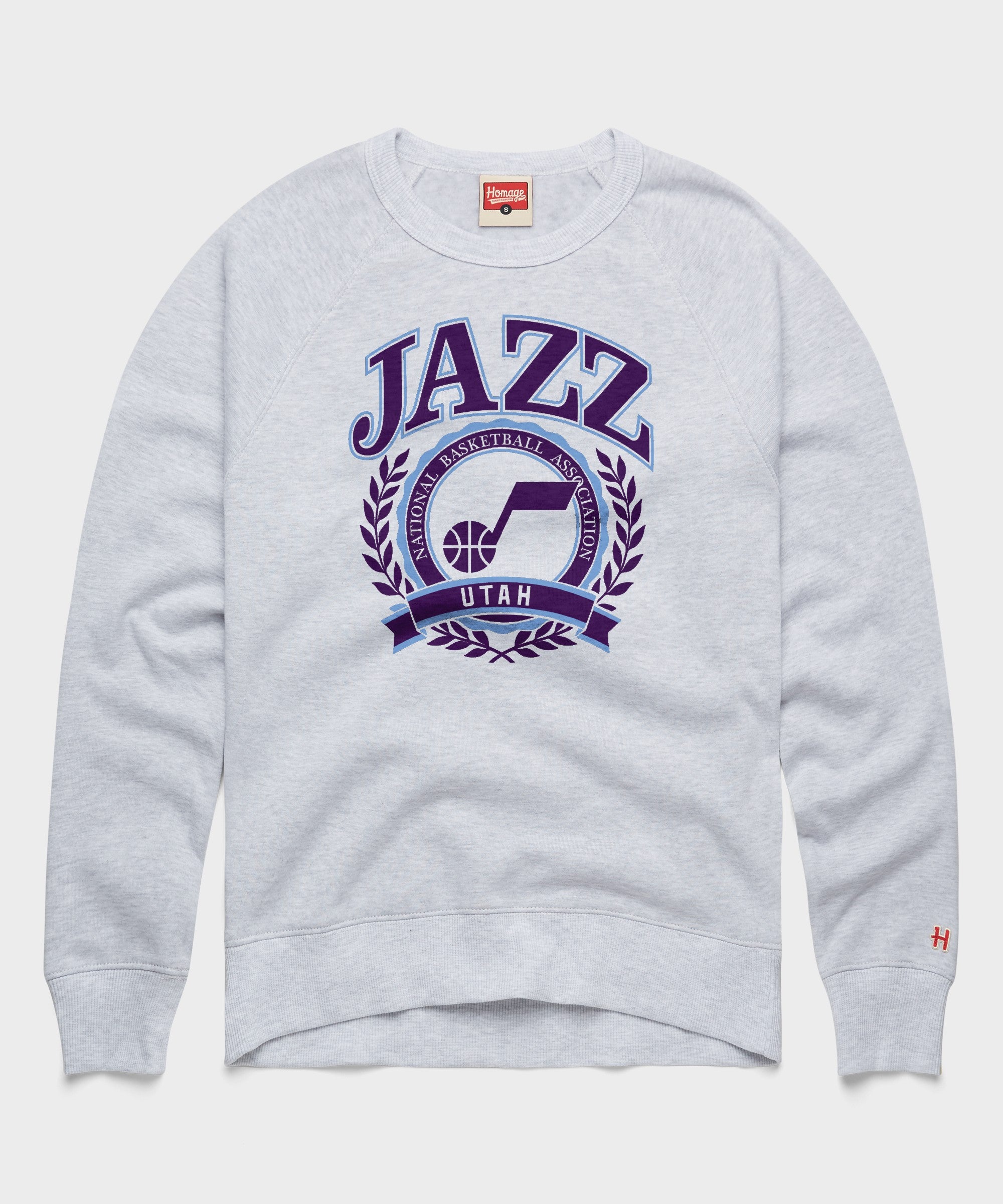 Utah Jazz Crest Crewneck | Men's NBA Sweatshirt – HOMAGE