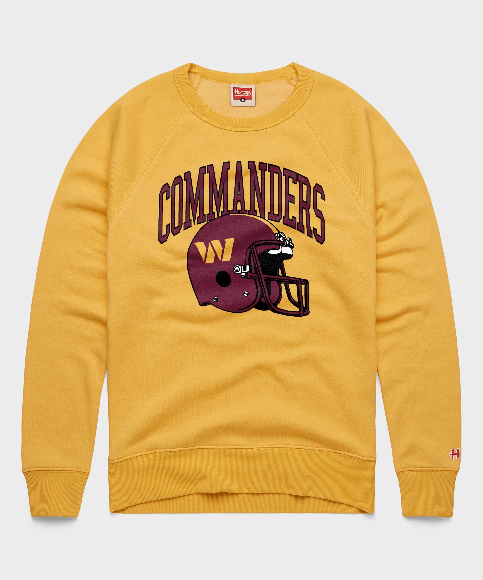 Washington Commanders Helmet Crewneck | Retro NFL Sweatshirt – HOMAGE