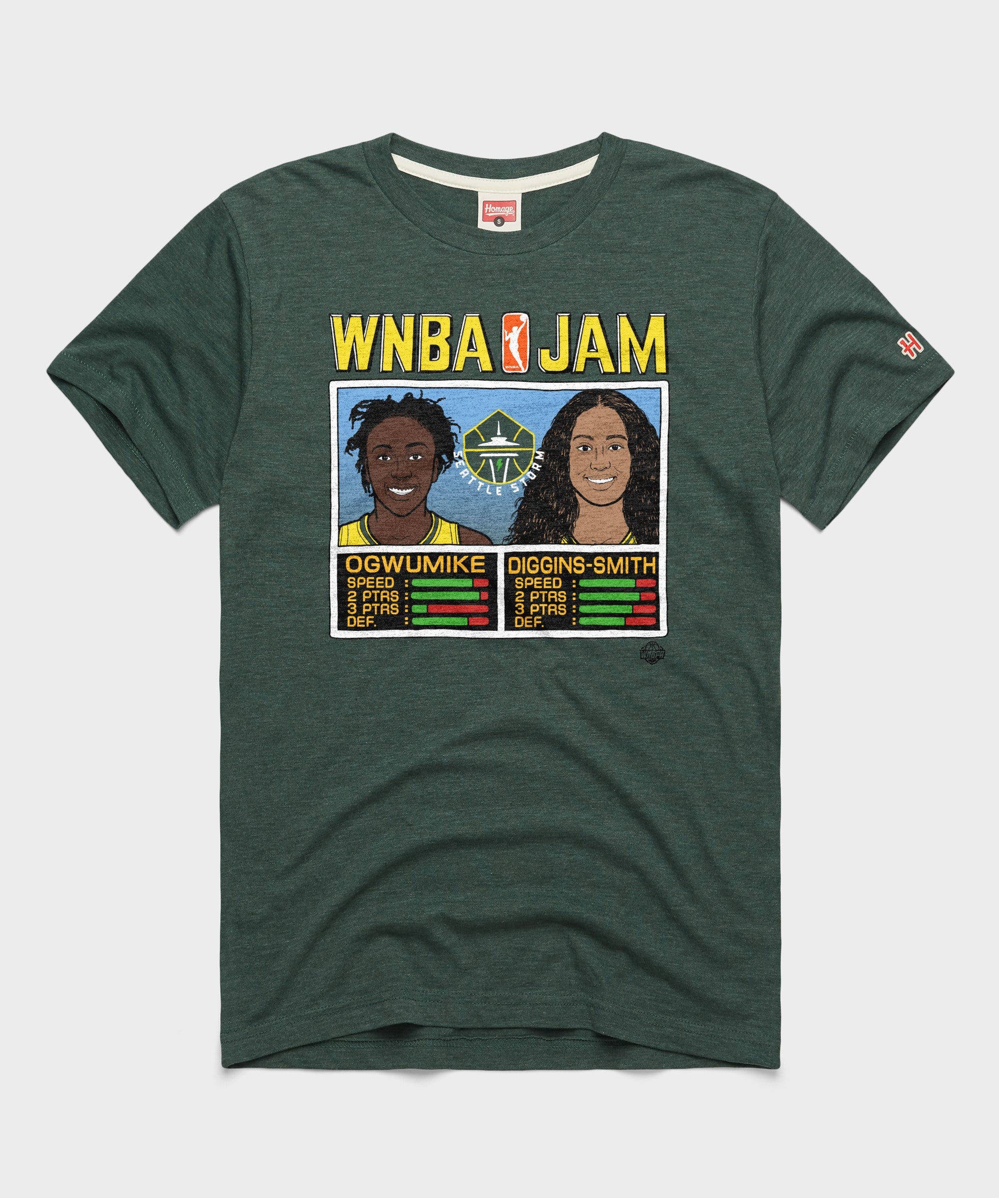WNBA Jam Storm Ogwumike And Diggins-Smith | Retro WNBA T-Shirt – HOMAGE