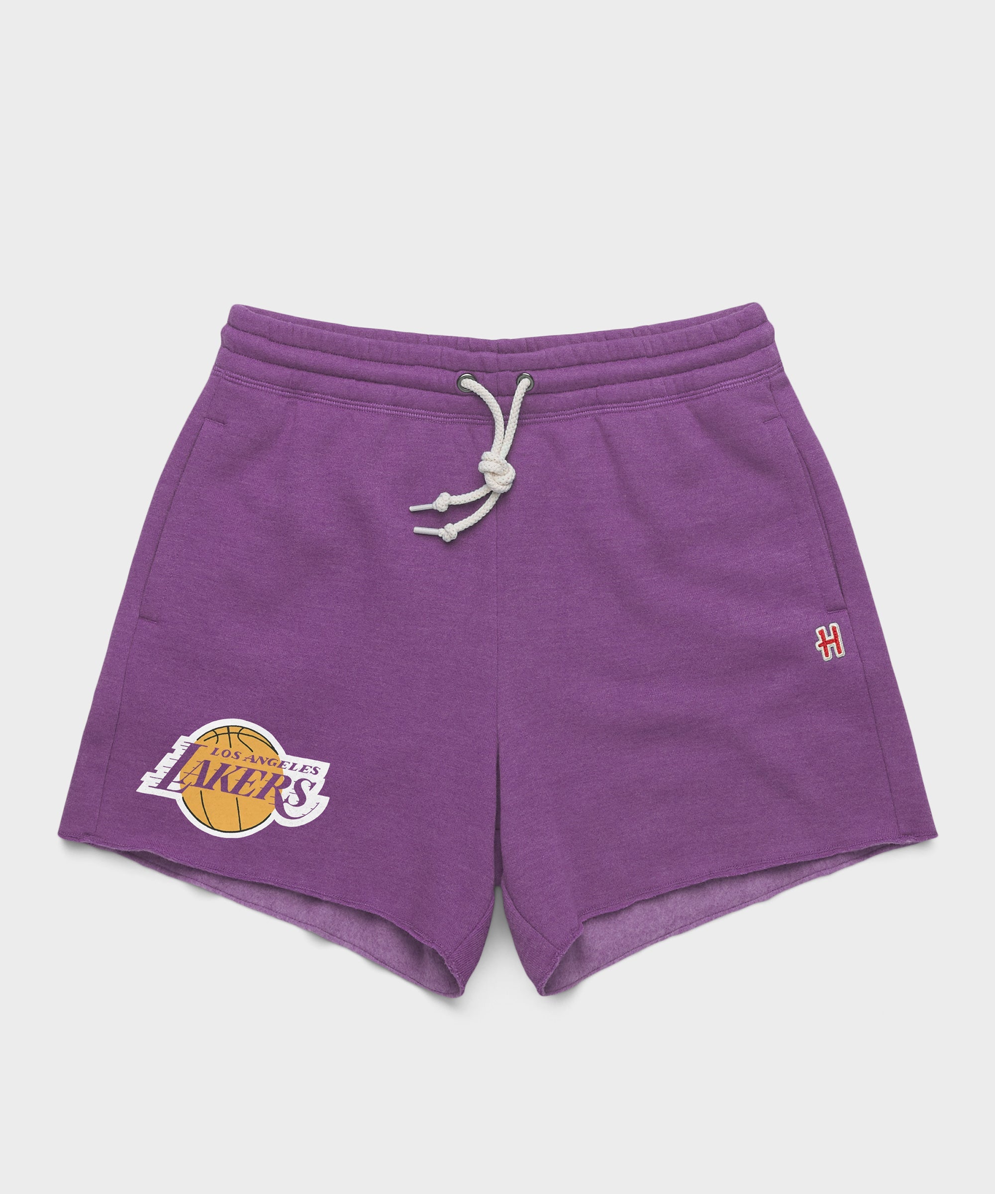 Women's Los Angeles Lakers Logo Sweat Shorts | Women's NBA Shorts – HOMAGE