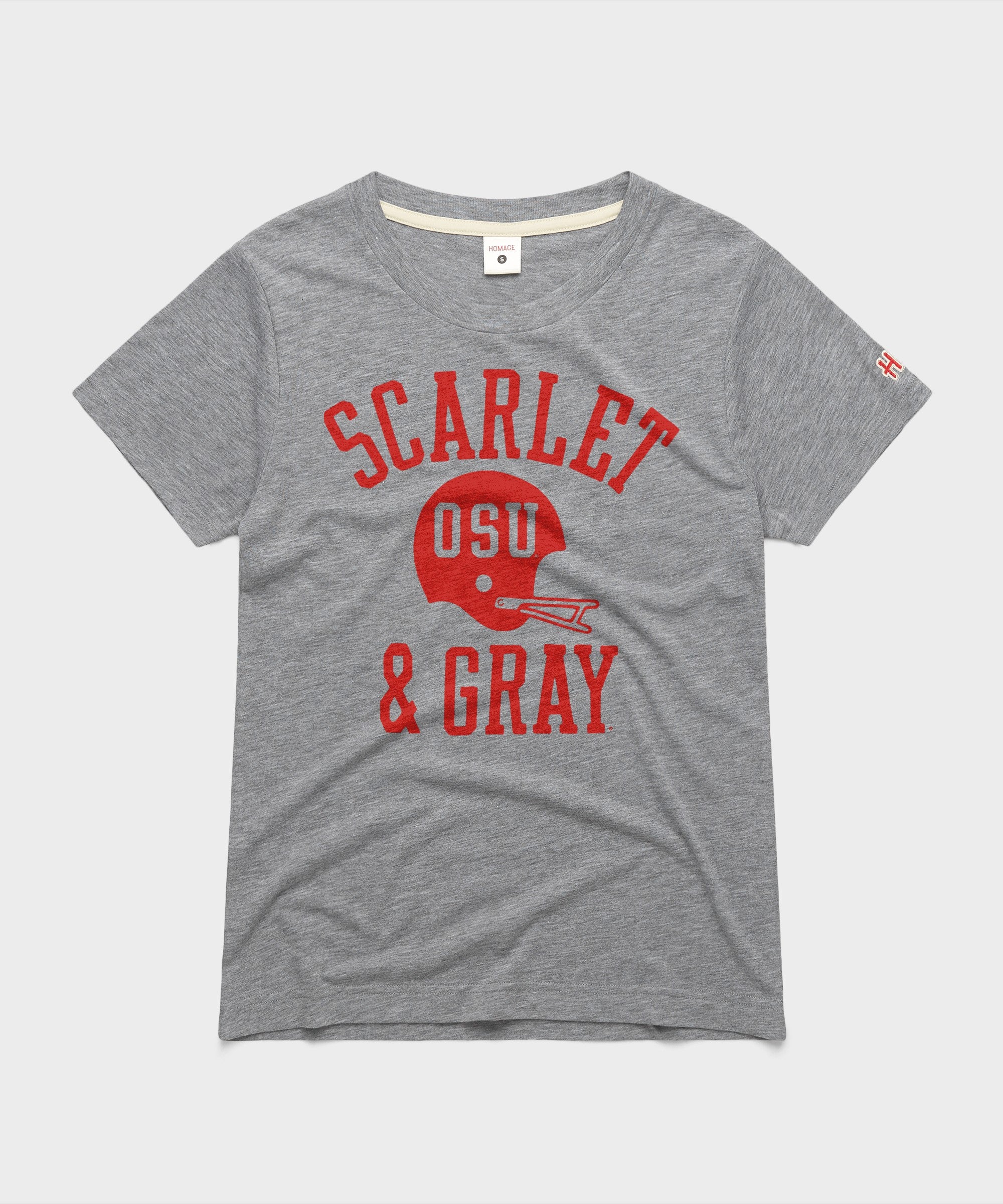 Women's OSU Scarlet And Gray | Women's Retro OSU T-Shirt – HOMAGE