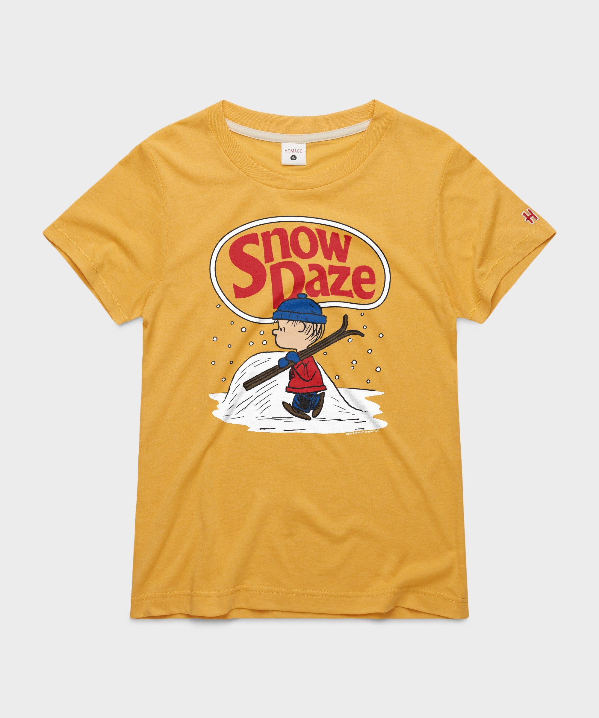 Women's Peanuts Linus Snow Daze | Ladies Retro Peanuts T-Shirt – HOMAGE