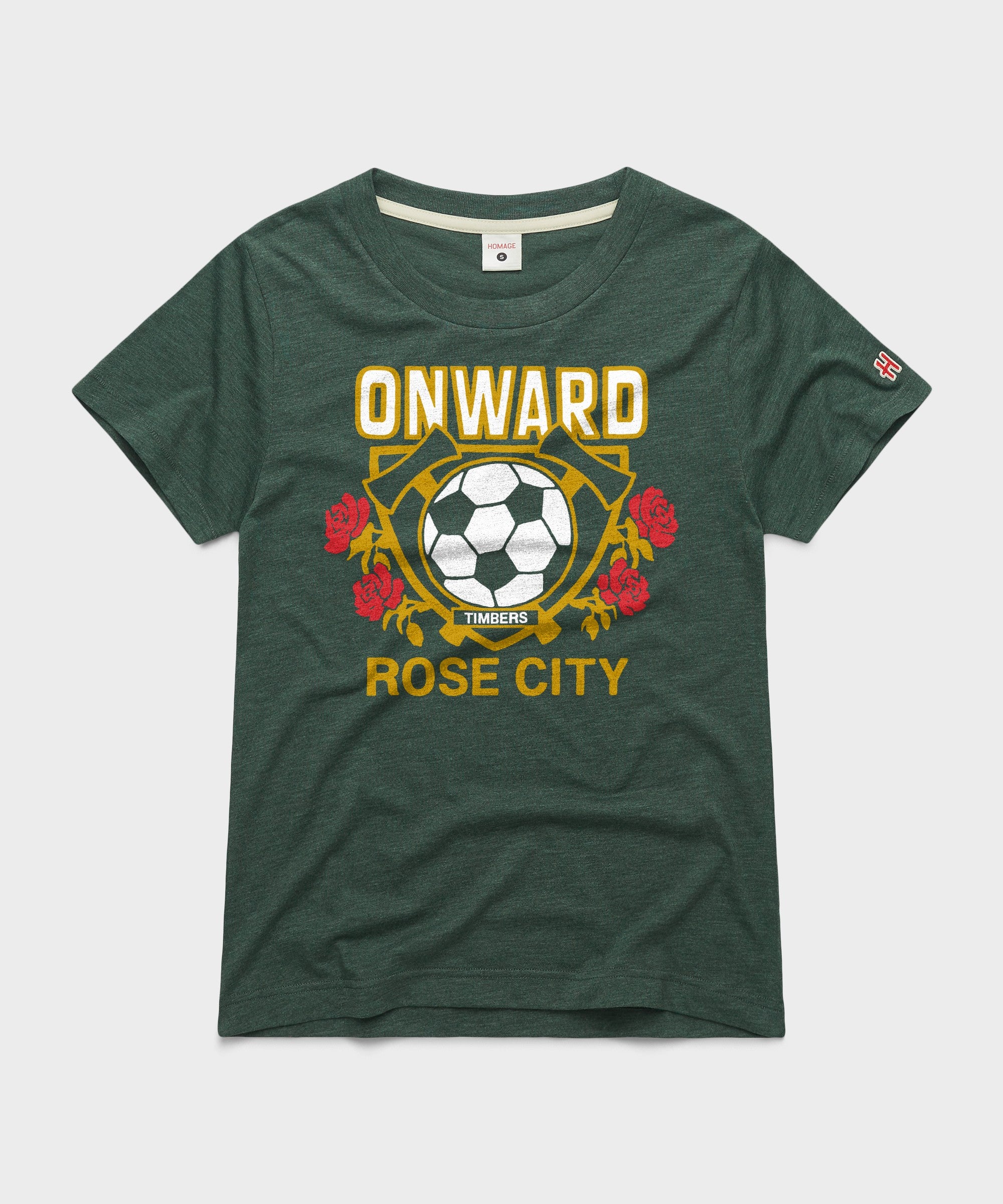 Women's Portland Timbers Onward Rose City | Women's Retro MLS T-Shirt ...
