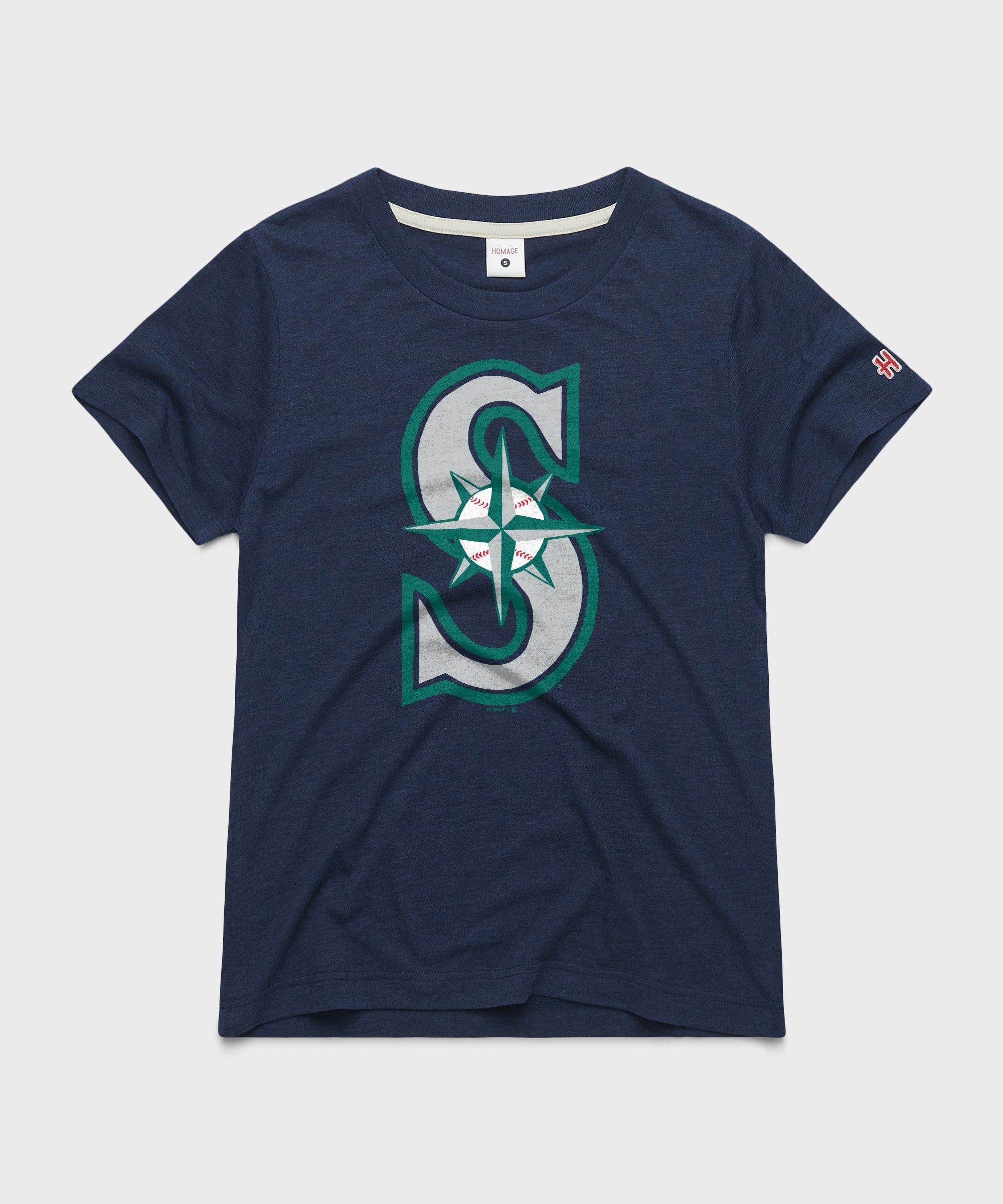 Women's Seattle Mariners Cap Logo '93 | Women's MLB T-Shirt – HOMAGE