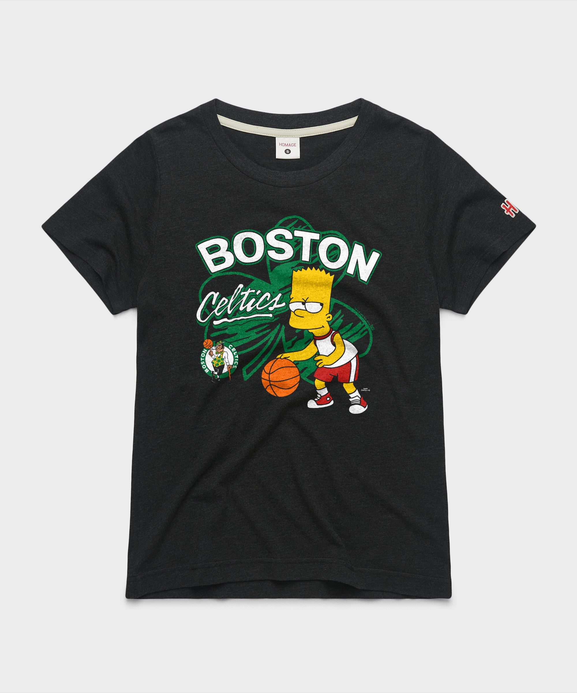 Women's The Simpsons Bart x Boston Celtics | Women's NBA T-Shirt – HOMAGE