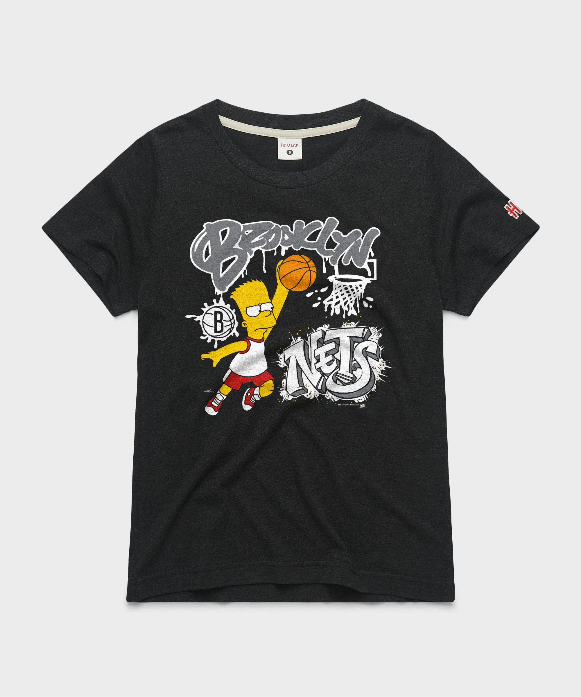 Women's The Simpsons Bart x Brooklyn Nets | Women's NBA T-Shirt – HOMAGE