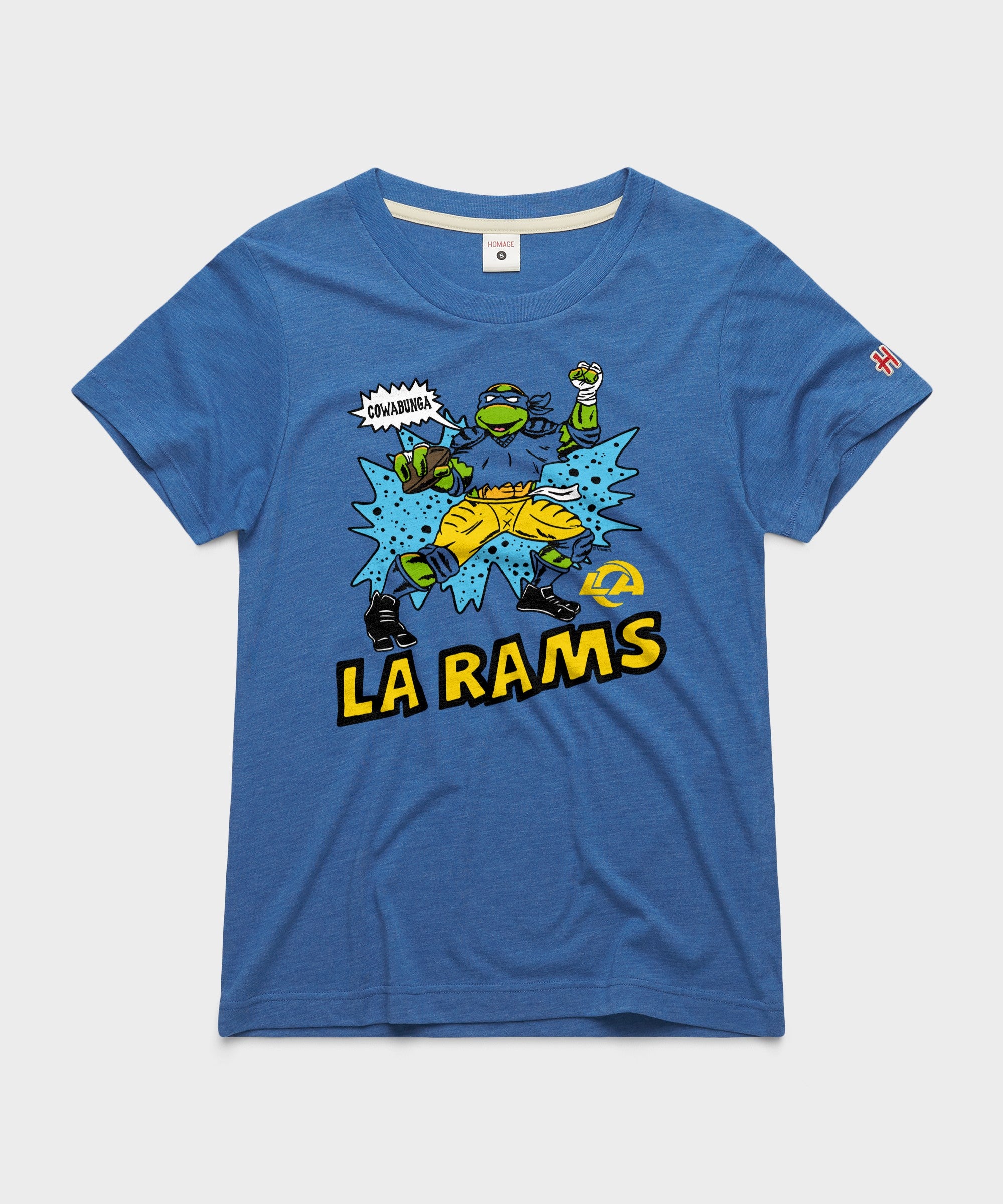Women's TMNT Leonardo x Los Angeles Rams | Women's NFL T-Shirt – HOMAGE