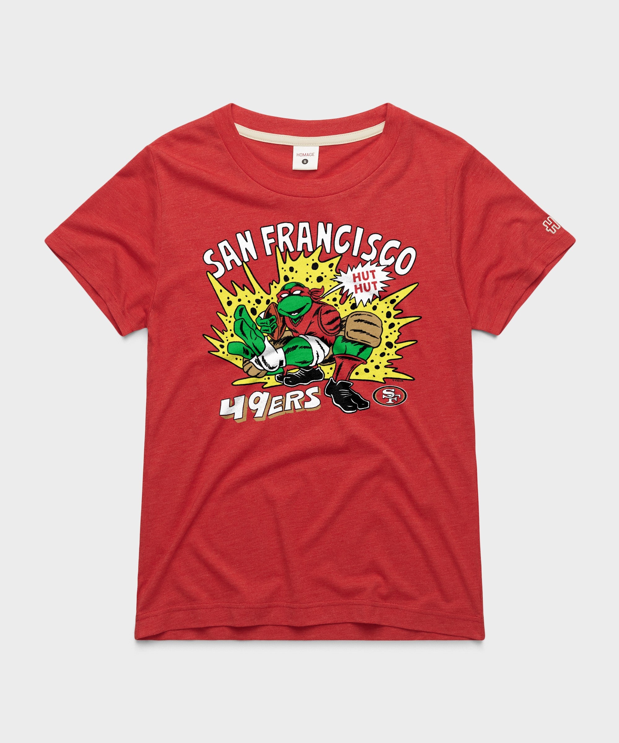 Women's TMNT Raphael x San Francisco 49ers | Women's NFL T-Shirt – HOMAGE