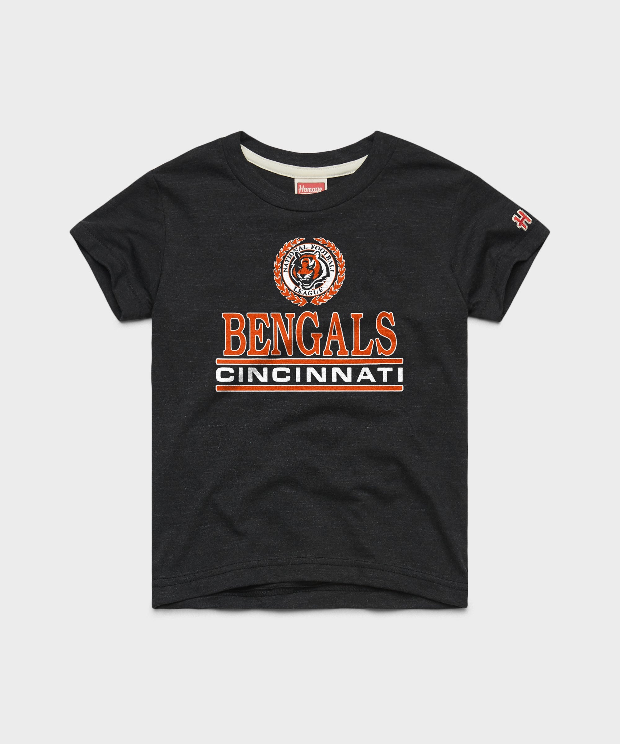 Youth Cincinnati Bengals Crest | Kids Retro NFL T-Shirt – HOMAGE