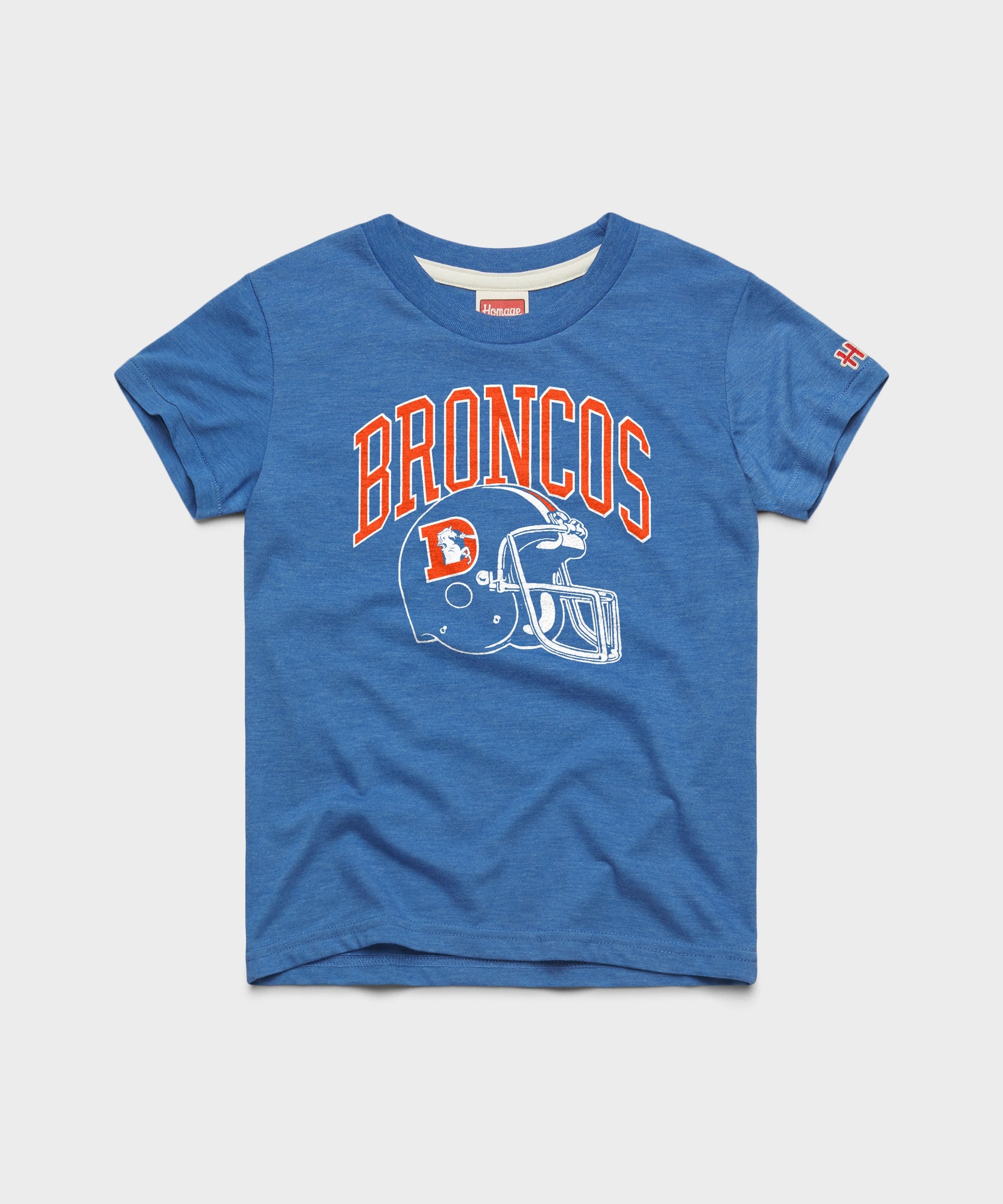 Youth Denver Broncos Helmet Retro | Kids Retro NFL T-Shirt – HOMAGE