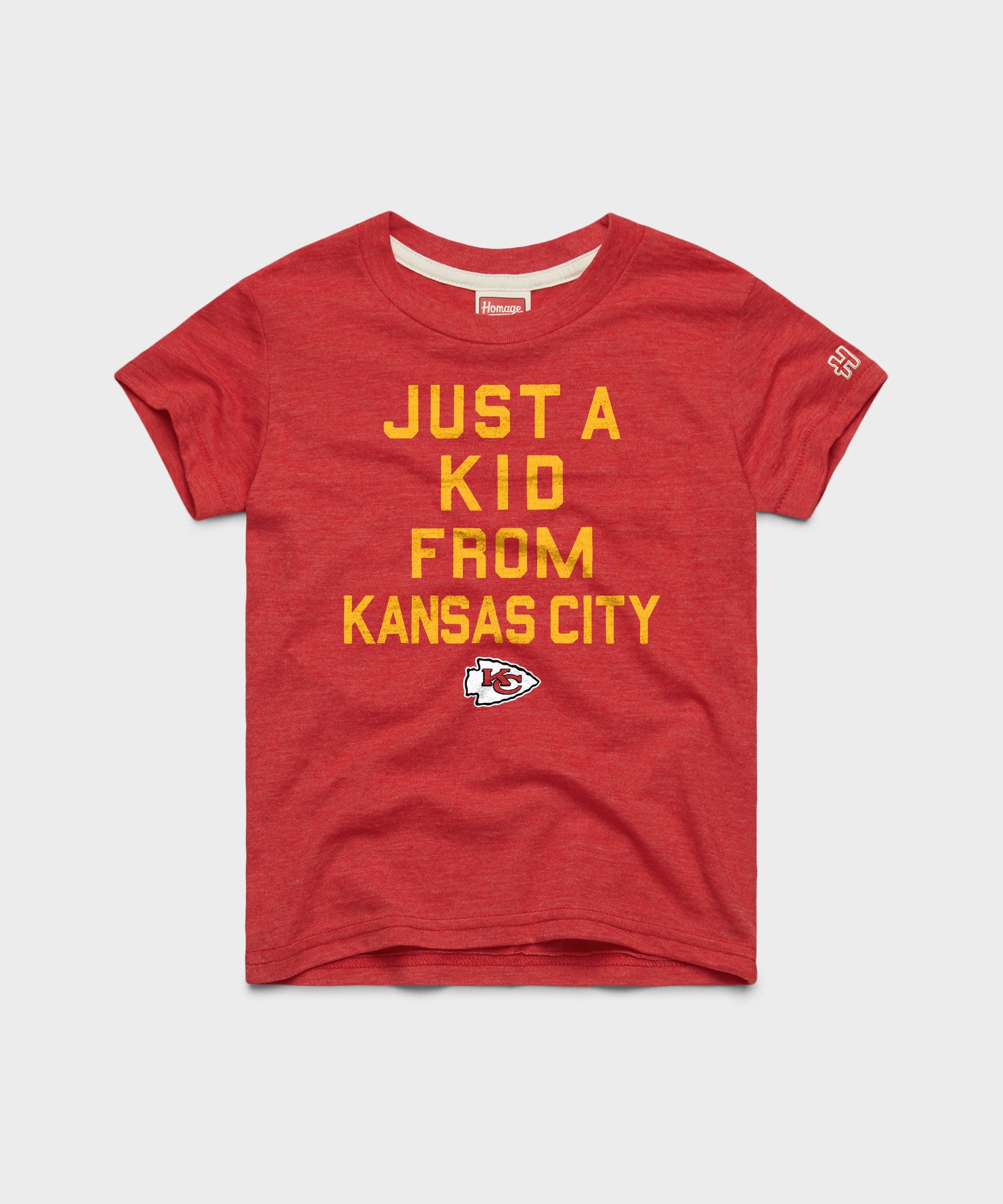 Youth Kansas City Chiefs Just A Kid From Kansas City | Kids NFL T-Shirt ...