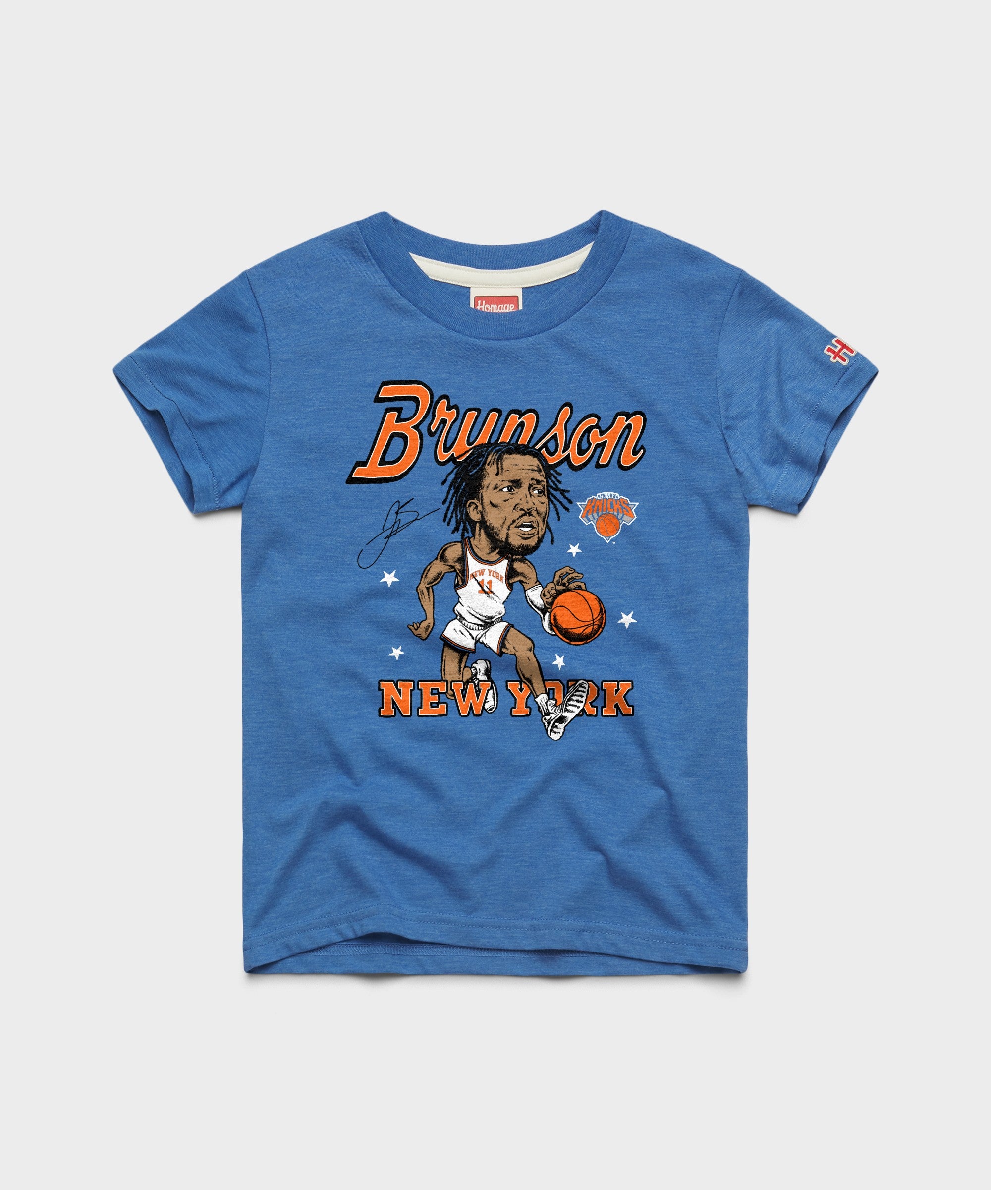 Youth New York Knicks Jalen Brunson Signature | Kids NBA T-Shirt – HOMAGE