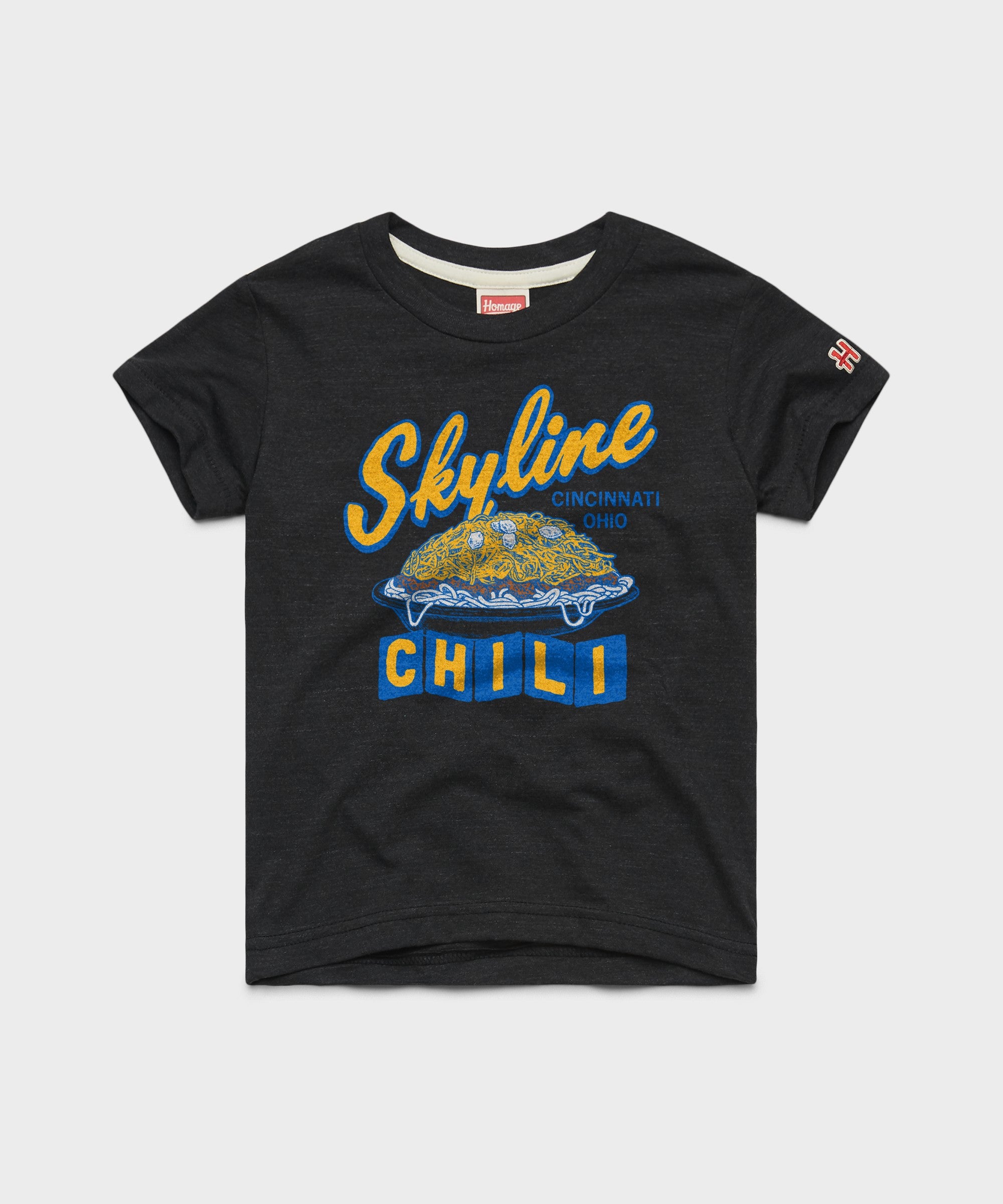 Youth Skyline Chili Cincinnati Ohio Retro Pop Culture Kids T-Shirt – HOMAGE