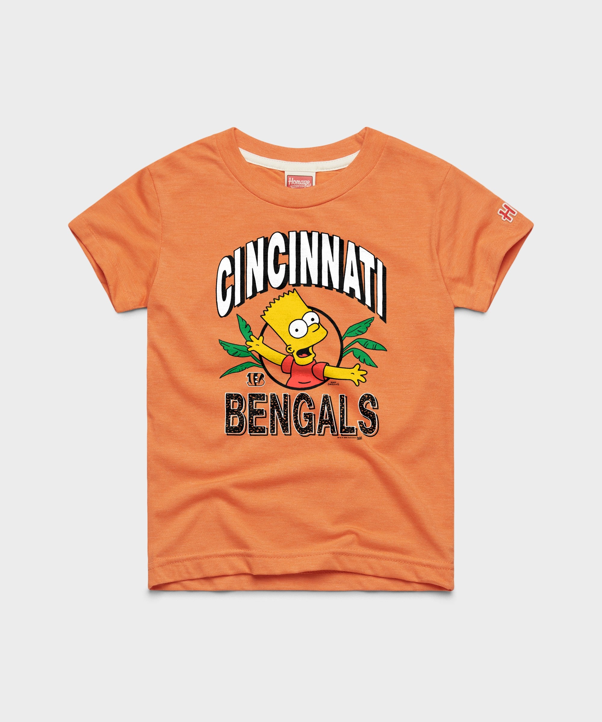 Youth The Simpsons Bart x Cincinnati Bengals Jungle | Kids Retro NFL ...