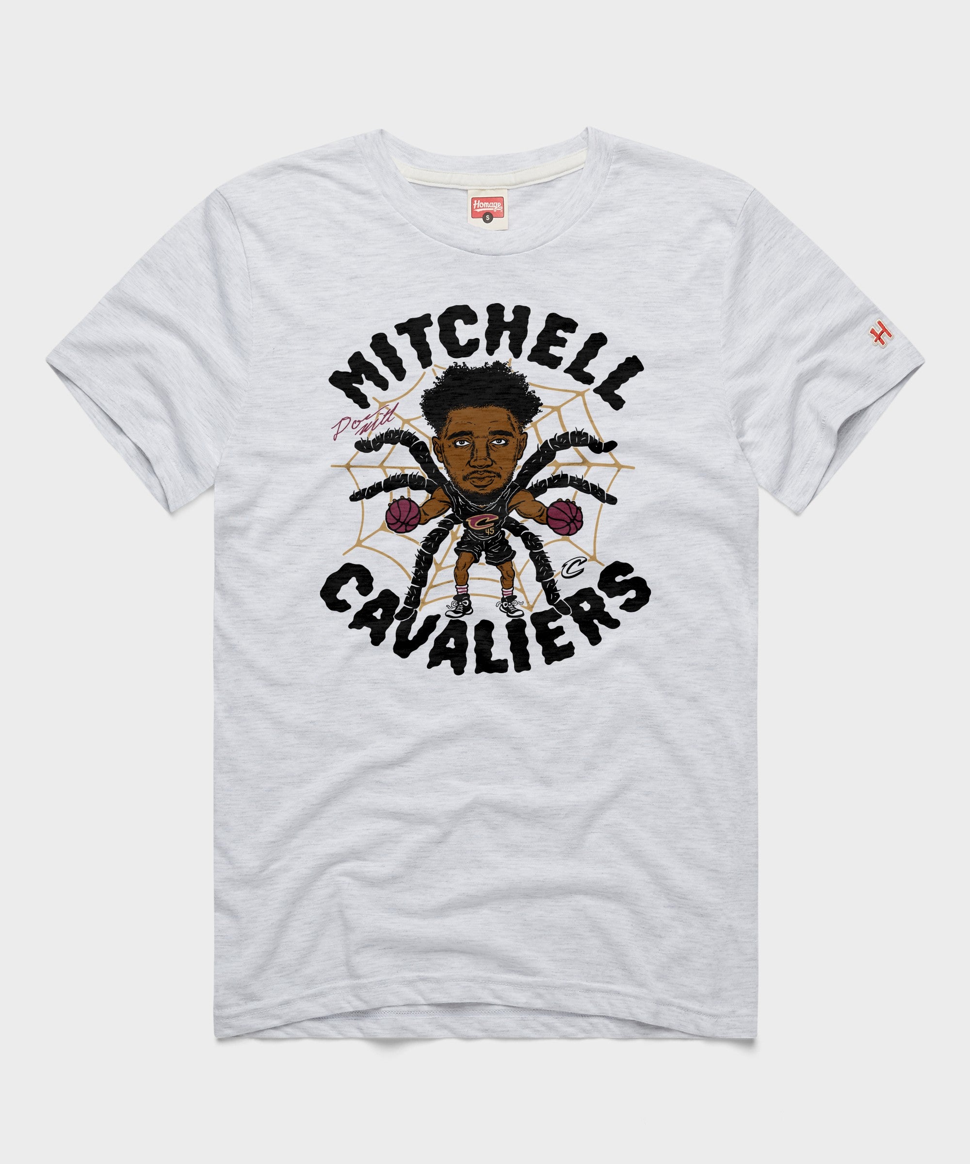 Cavs Donovan Mitchell Spida | Men's NBA T-Shirt – HOMAGE