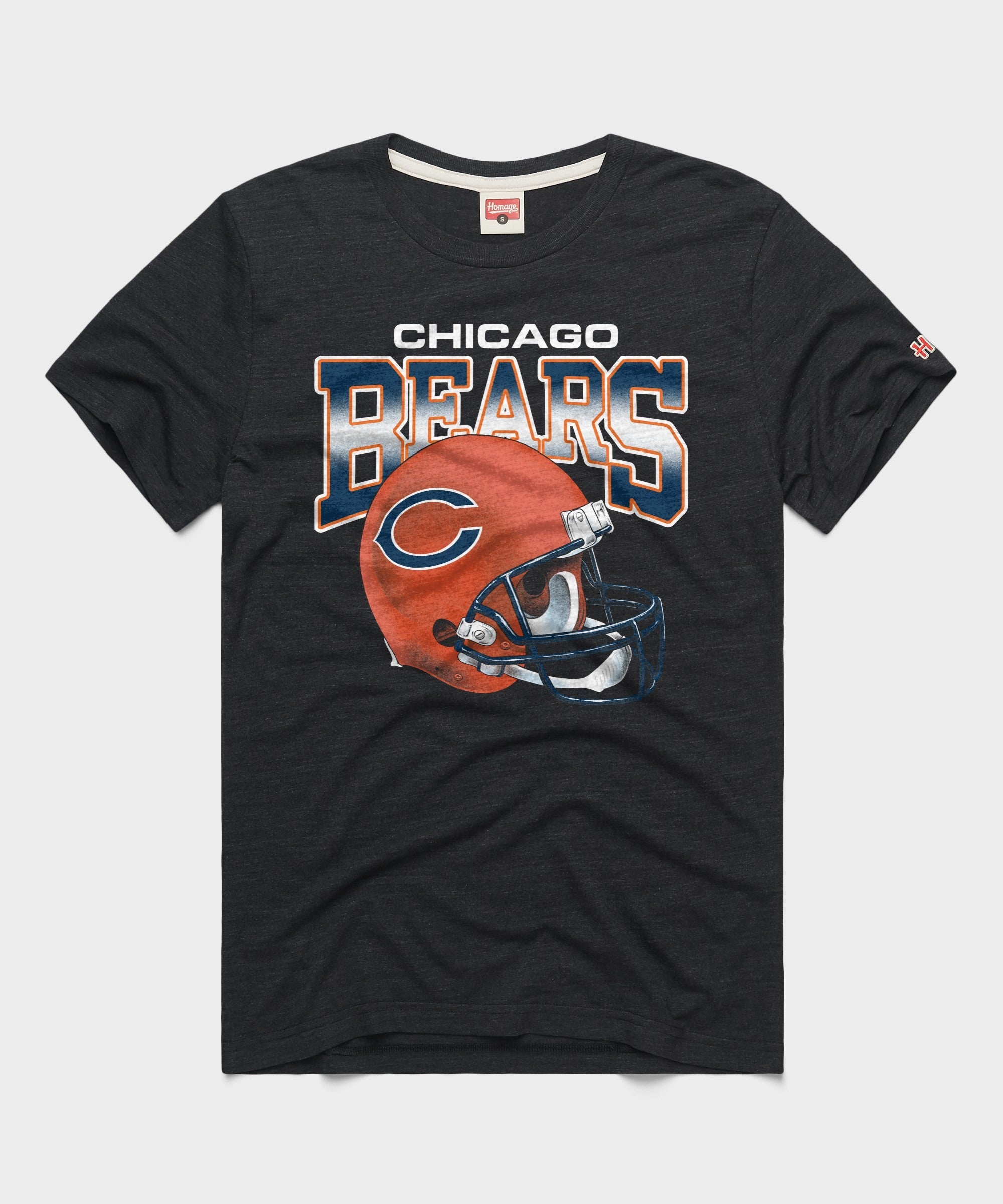 Chicago Bears Gradient Helmet | Men's NFL T-Shirt – HOMAGE