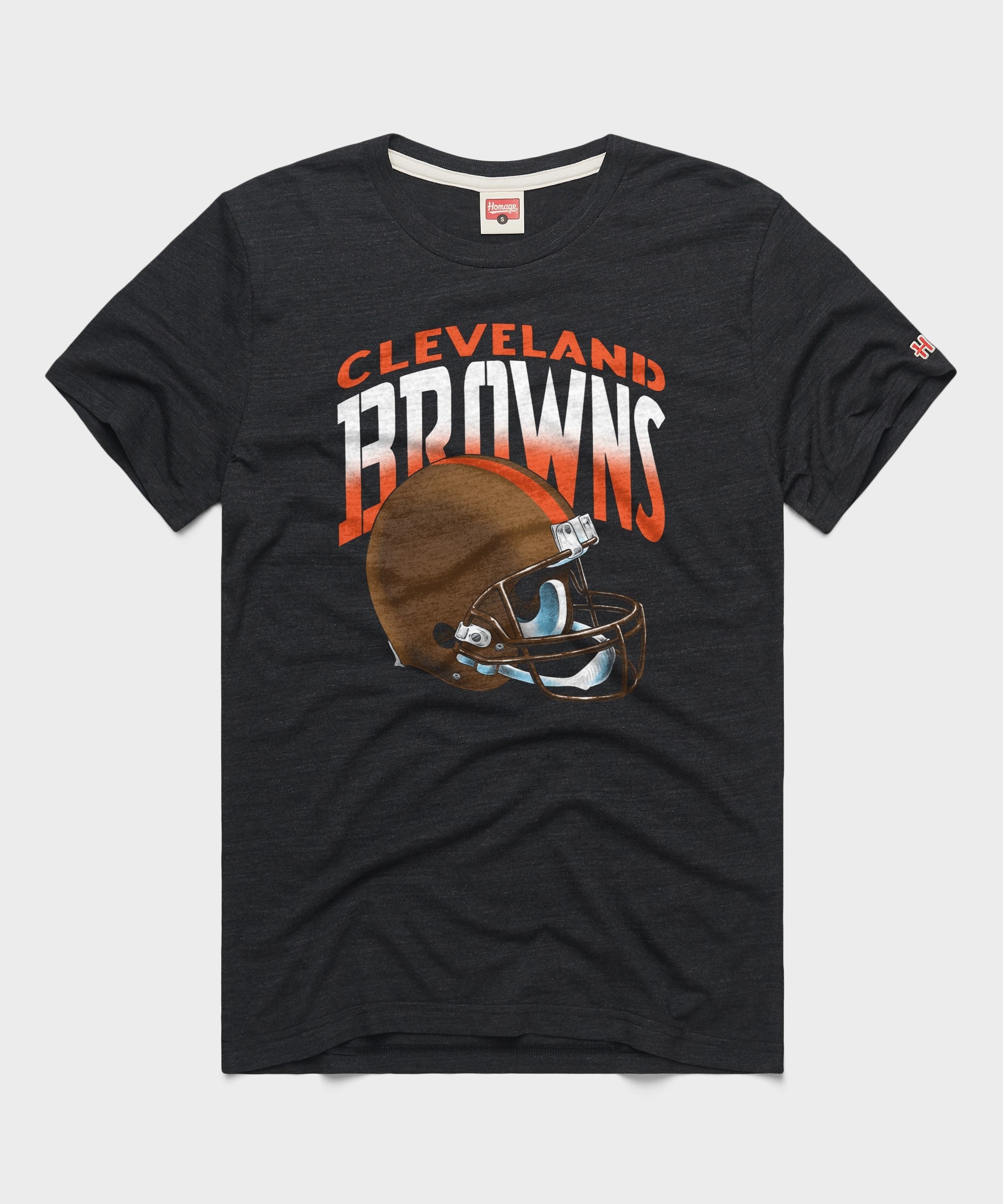 Cleveland Browns Gradient Alt Helmet | Men's NFL T-Shirt – HOMAGE