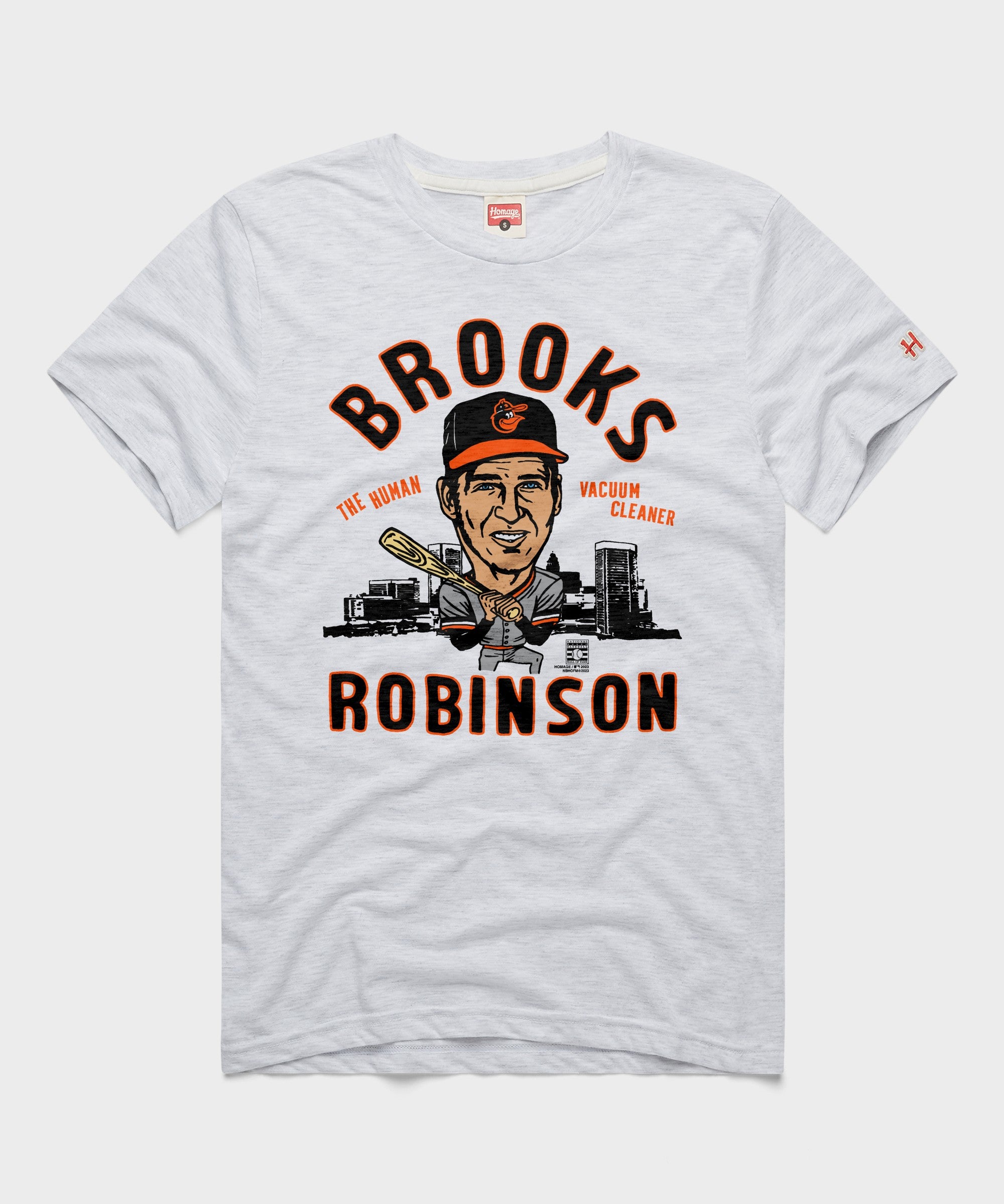 Human Vacuum Cleaner Brooks Robinson | Retro Baltimore Orioles T-Shirt ...