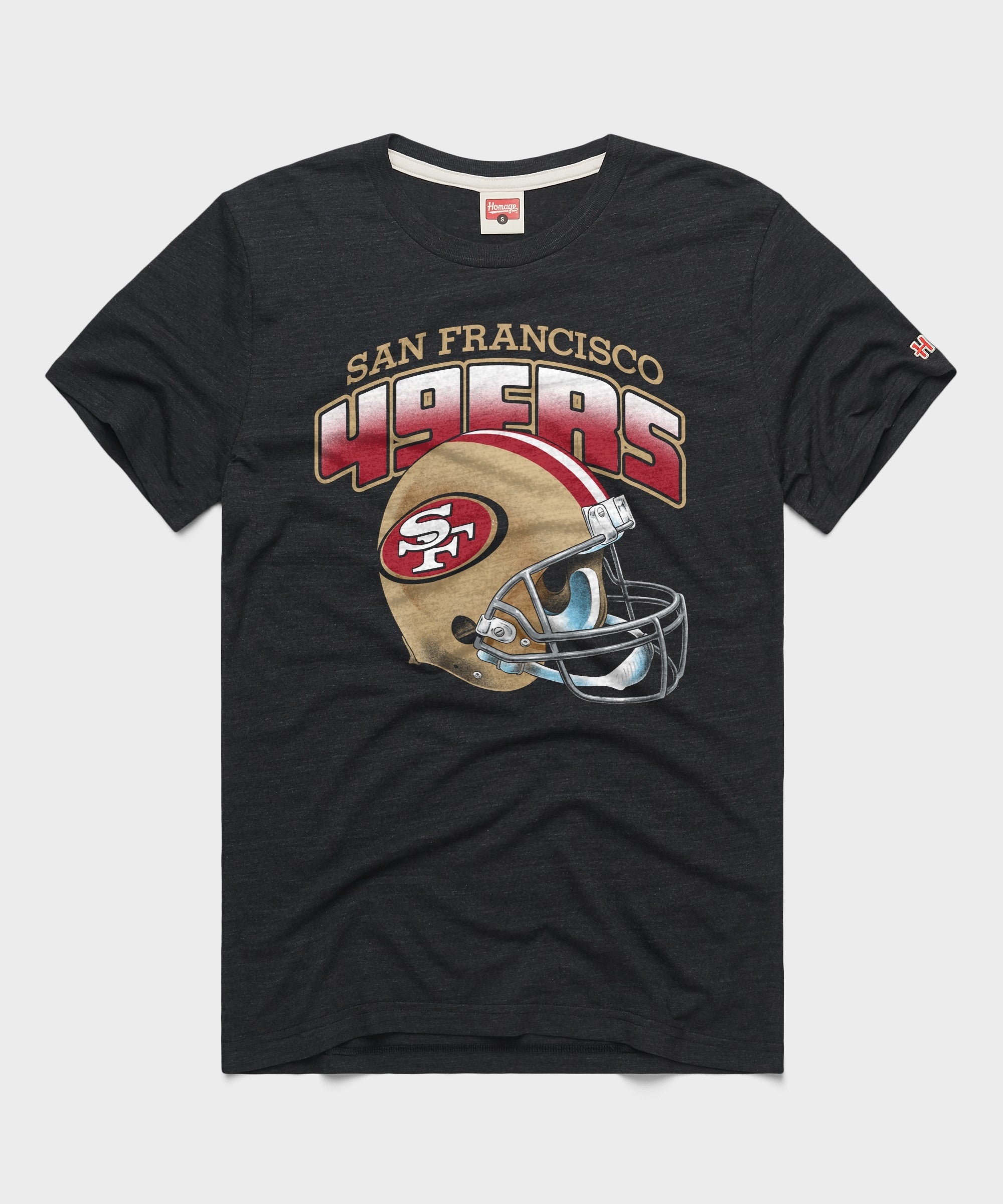 San Francisco 49ers Gradient Helmet | Men's NFL T-Shirt – HOMAGE
