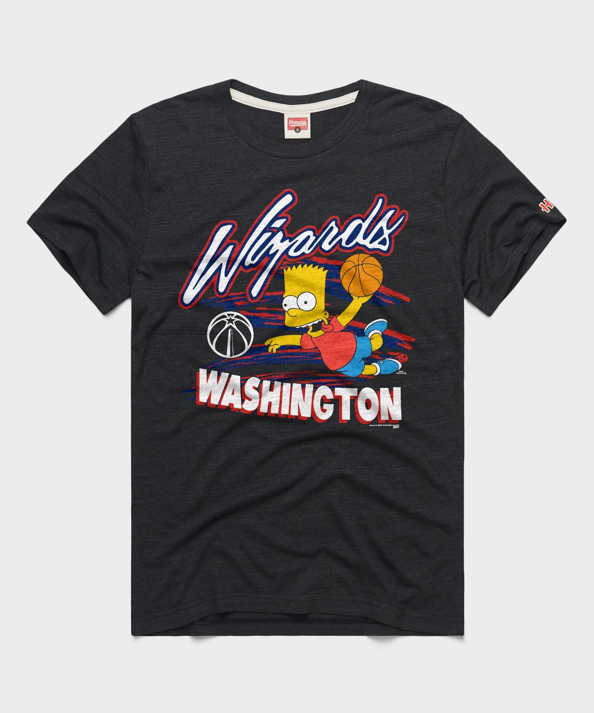 The Simpsons Bart x Washington Wizards | Men's NBA T-Shirt – HOMAGE