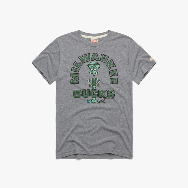 SpongeBob Squidward X Milwaukee Bucks | Men's Milwaukee Bucks T-Shirt ...